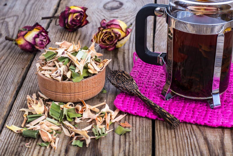 Pandan tea with lemongrass stock photo. Image of healthful - 84353836