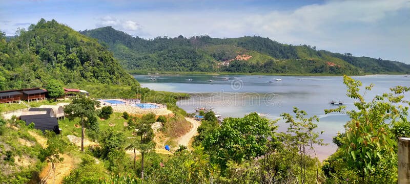 Pandan view stock photo. Image of shore, river, hill - 269175402