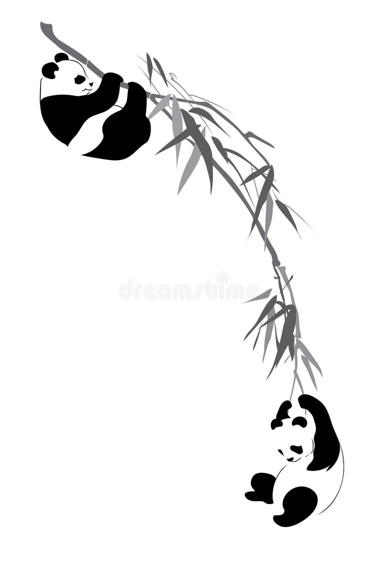 Two Pandas Stock Illustrations – 258 Two Pandas Stock Illustrations ...