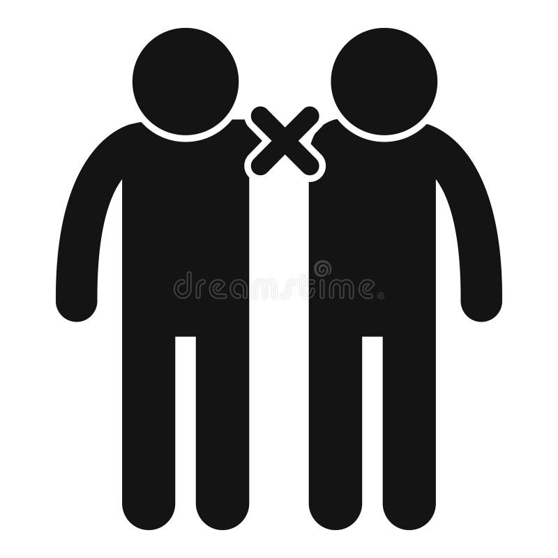 Pandemic Avoid Contact Icon Simple Vector. Person Home Gesture Stock ...