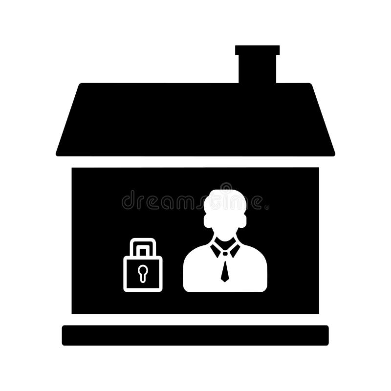 Pandemic, Lockdown Icon. Black Vector Graphics Stock Vector ...