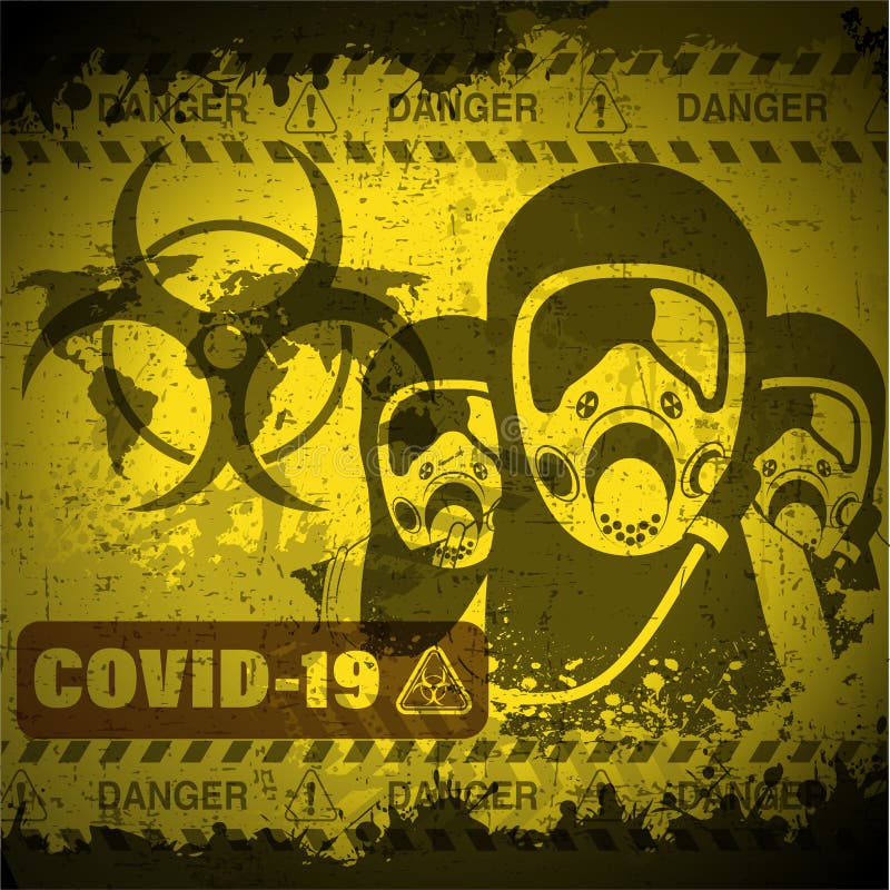 Pandemic Poster on Covid 19 Theme Vector Illustration Stock Vector ...