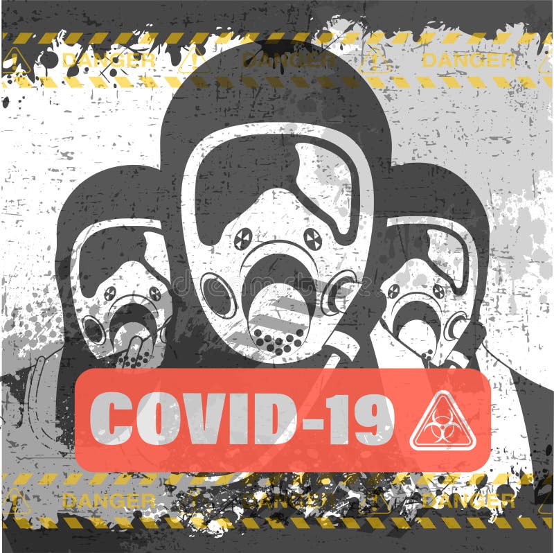 Pandemic Poster on Covid 19 Theme Vector Illustration Stock Vector ...