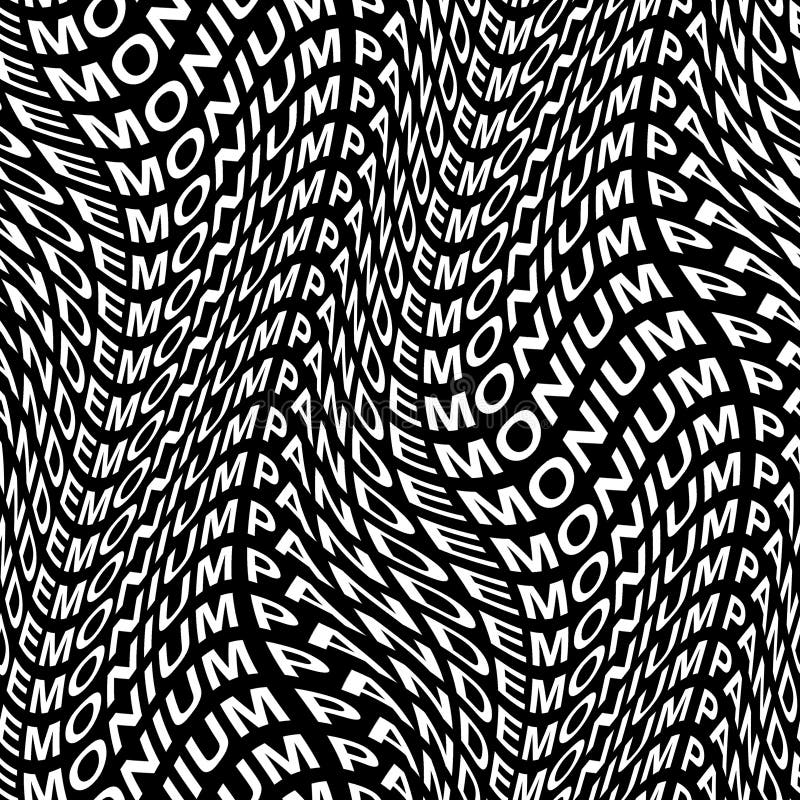 PANDEMONIUM Word Warped, Distorted, Repeated, and Arranged into ...