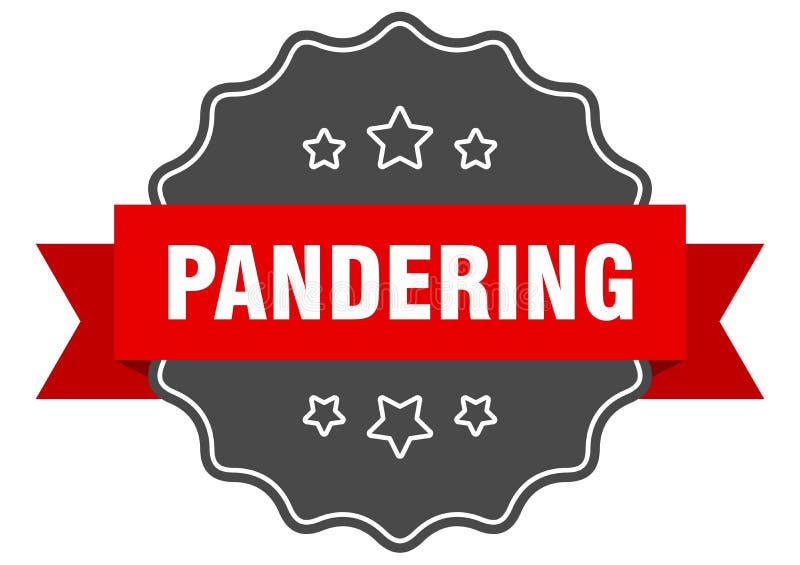 Pandering label stock vector. Illustration of emblem - 194926897
