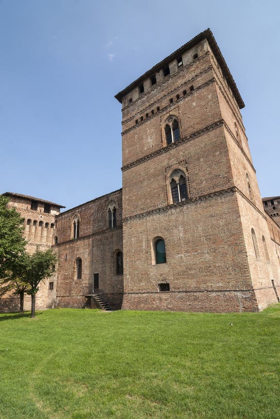 Pandino, castle stock image. Image of ancient, tower - 28520671