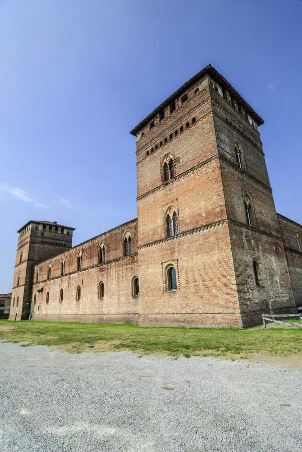 Pandino, castle stock photo. Image of landmark, blue - 28520676