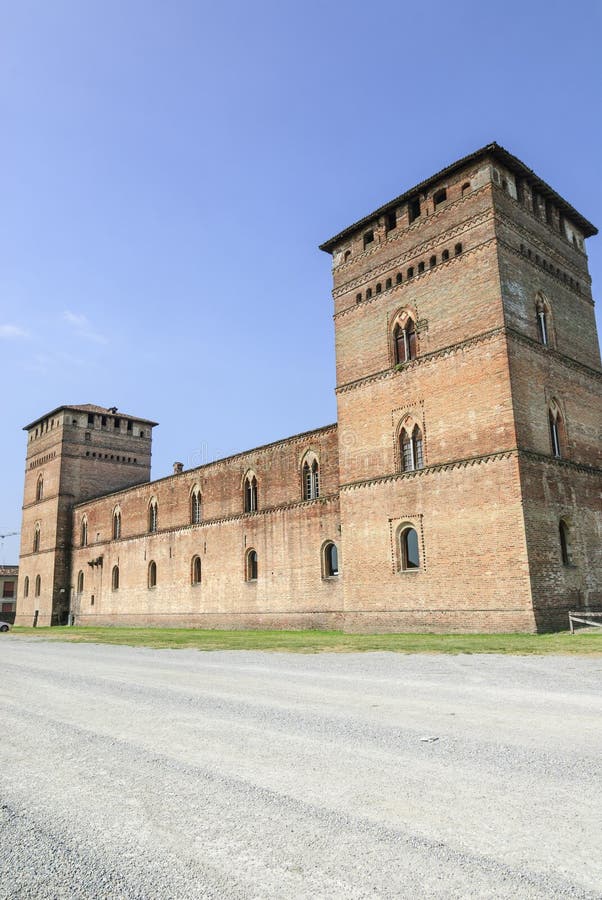 Pandino, castle court stock photo. Image of portico, italian - 28520688