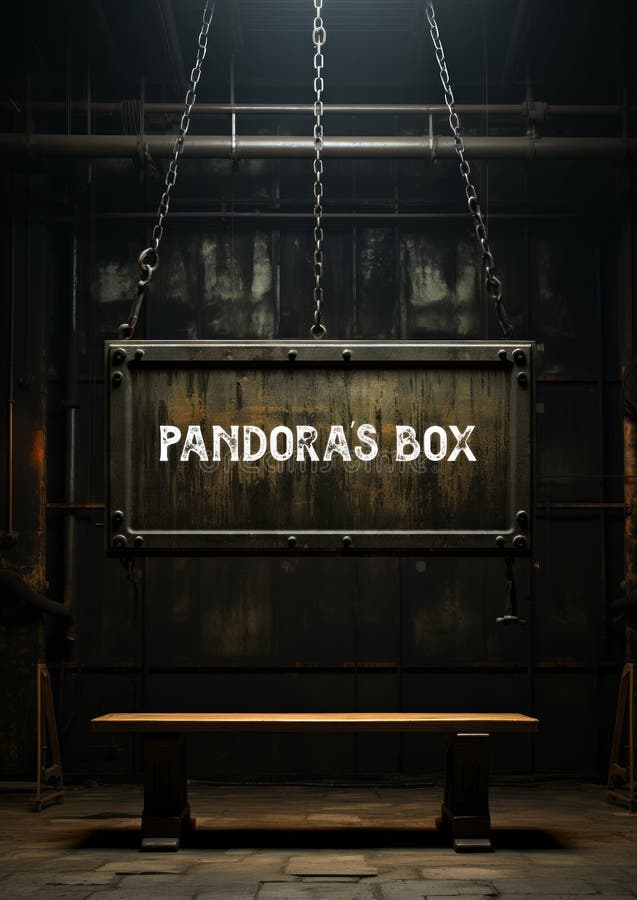 Pandoras Box Concept Illustration Stock Photo - Image of wood, glow ...