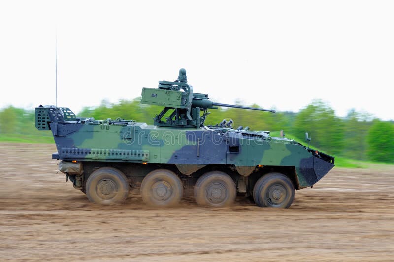 Pandur II 8x8 stock photo. Image of cannon, military - 14743462