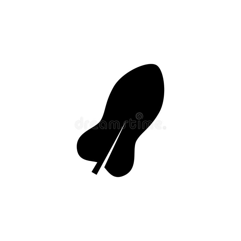 Pandurate leaf flat icon stock vector. Illustration of isolated - 131448023