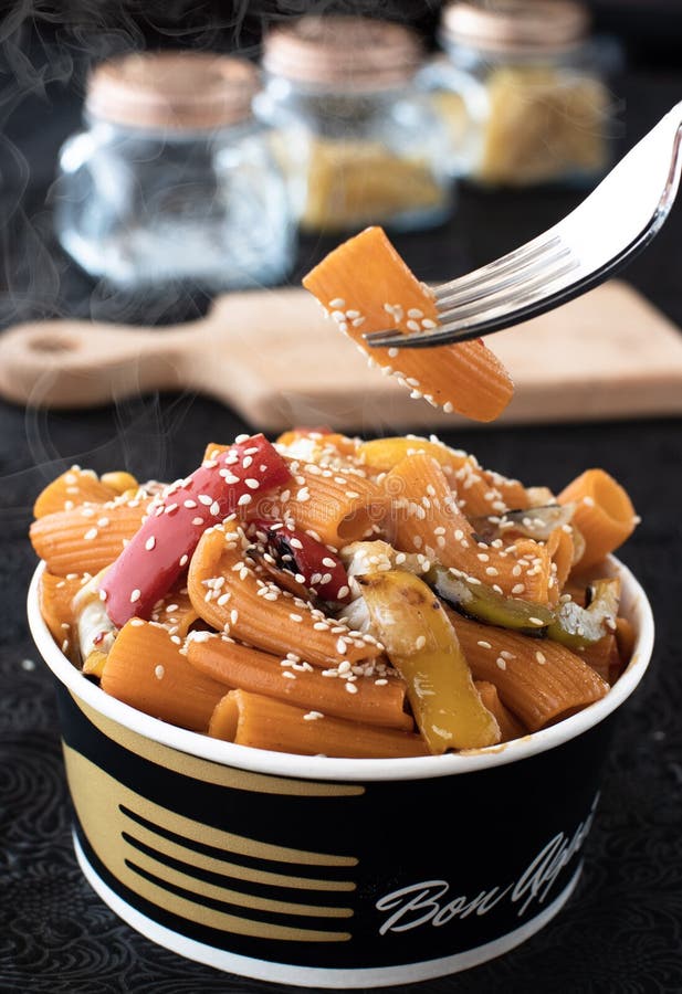 Pane pasta asian stock photo. Image of produce, lunch - 220531760