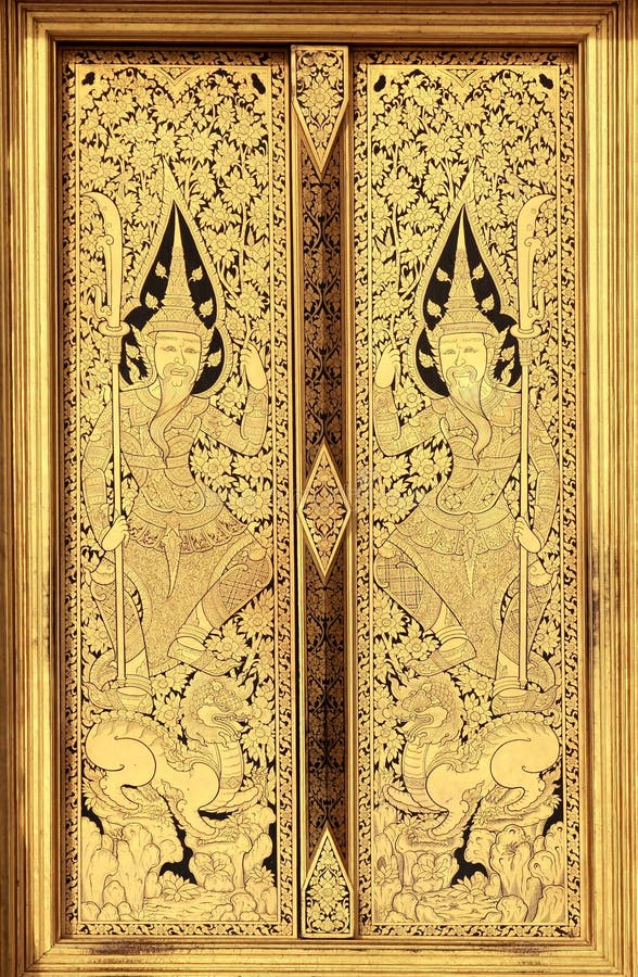 Pane Stripes Thai art stock photo. Image of painting - 39339772