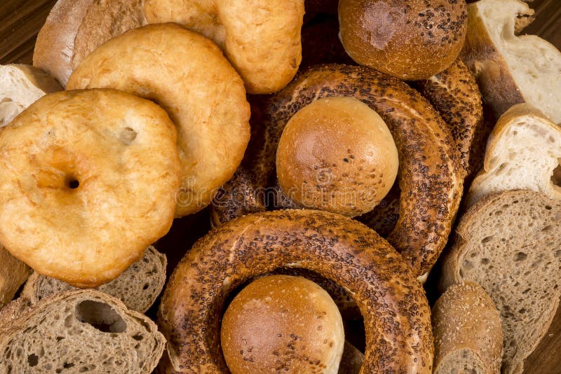 Panecillo Delicioso Del Estilo Turco, Pan, Comida Famosa Simit Turco ...