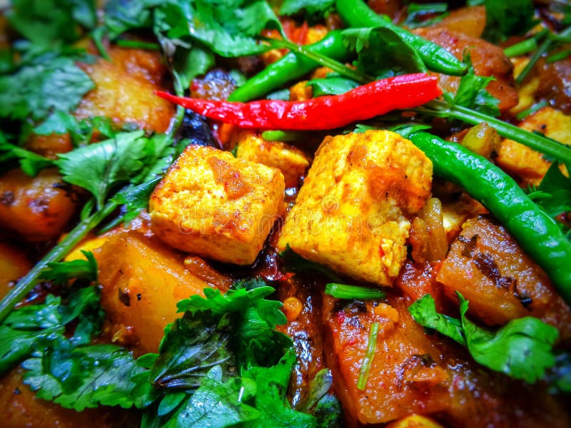 Paneer Massala Looking Spicy Stock Photo - Image of cooking, masala ...