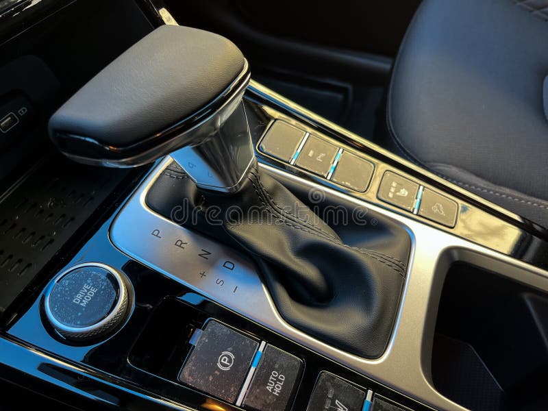 Panel with Automatic Transmission of the Car Stock Image - Image of ...