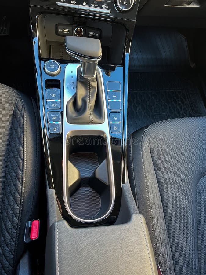 Panel with Automatic Transmission of the Car Stock Image - Image of ...