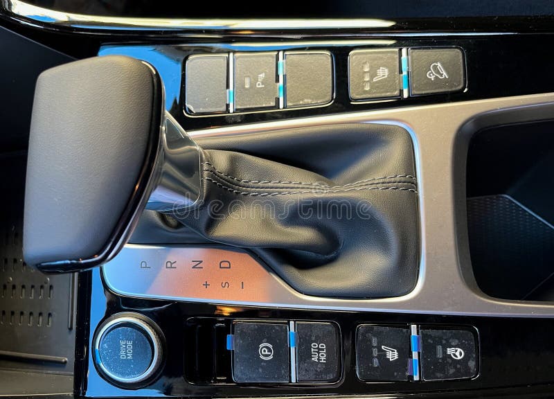 Panel with Automatic Transmission of the Car Stock Image - Image of ...