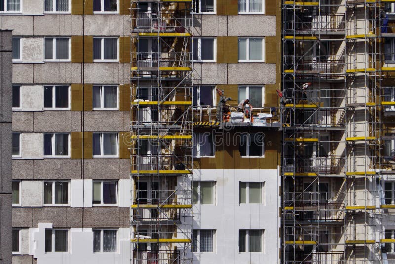 Panel building stock image. Image of housing, facing - 16251513