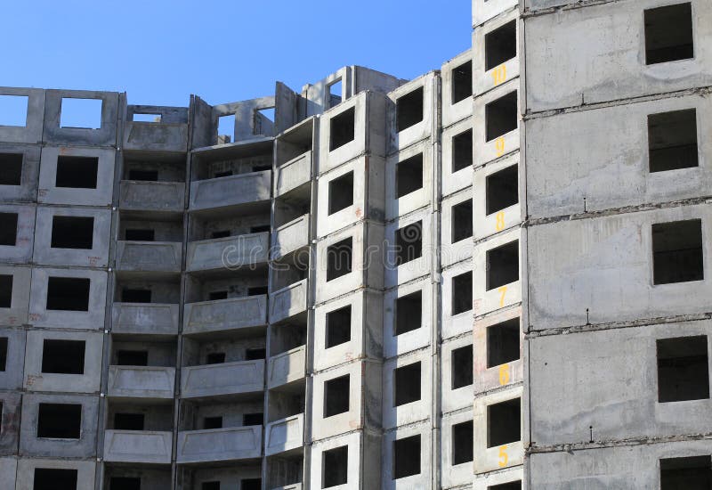 Panel Building Construction Stock Image - Image of fabricated, building ...