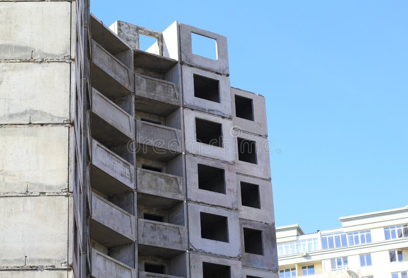 Panel Building Construction Stock Photo - Image of build, city: 68194850