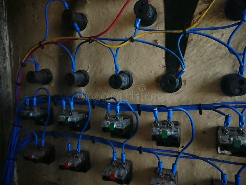 Panel cable electronic stock image. Image of drum, light - 202098503