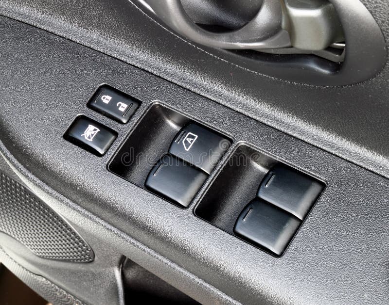 Panel car control inside stock photo. Image of aluminum - 27206994