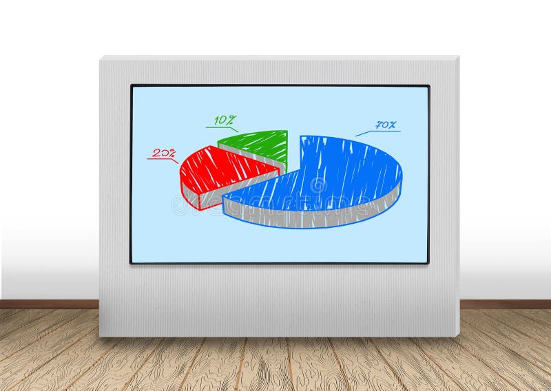 Panel with chart stock image. Image of monitor, business - 34850669