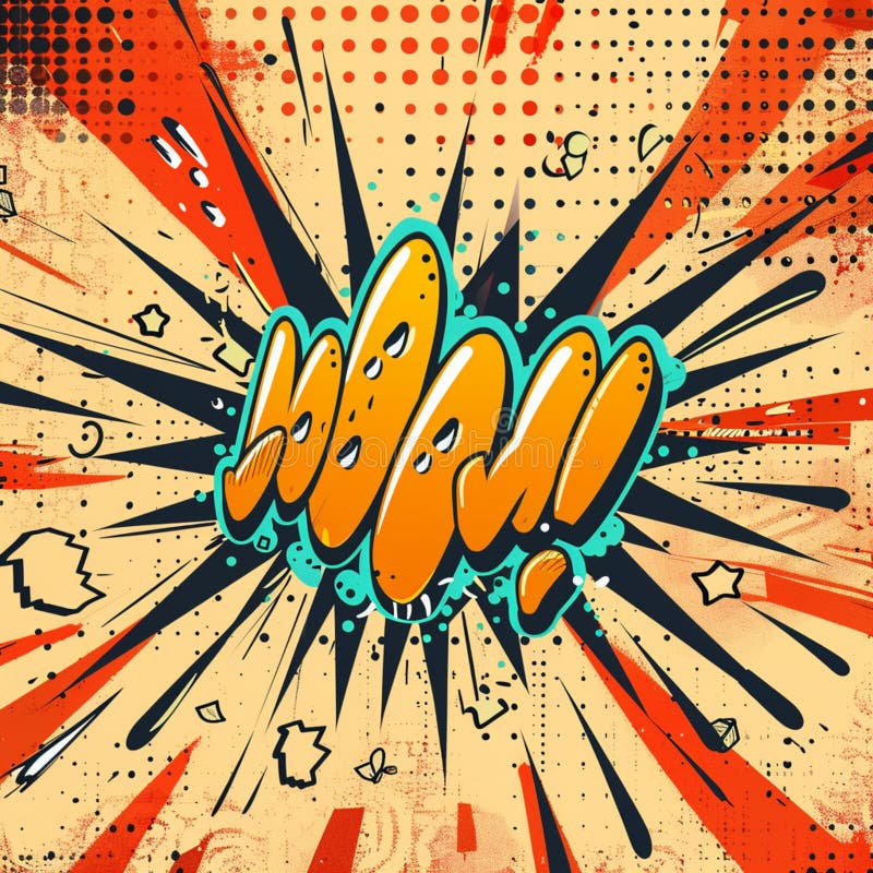 Panel Collage Featuring Vibrant Comic-style Illustrations of Sunbursts ...