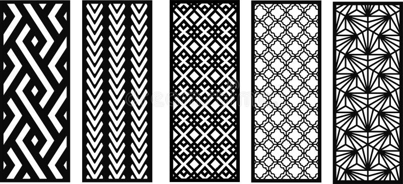 Panel Collection, Geometric Pattern Geometric Ornaments. Stock Vector ...