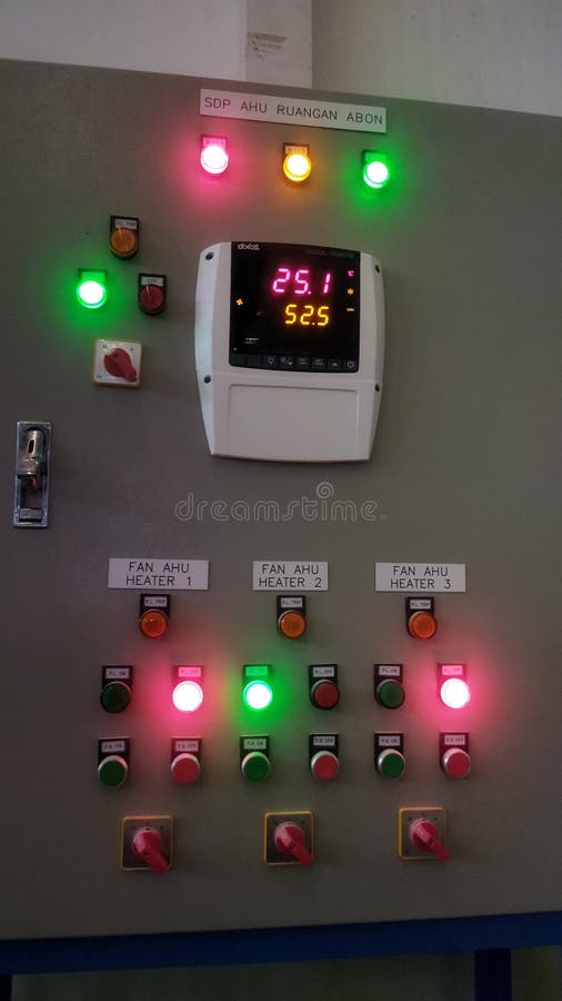 Panel Control AHU with Dixell XLH260 Editorial Photo - Image of panel ...