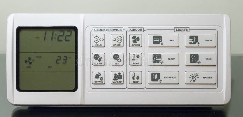 Panel control stock image. Image of luxury, light, hotel - 54639655