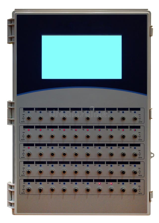 Panel De Control Con La Palanca De Mando Y Los Botones Imagen de ...
