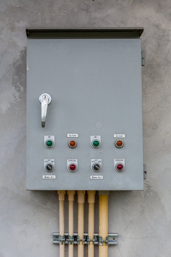 PANEL DE CONTROL ELÉCTRICO foto de archivo. Imagen de interruptor ...