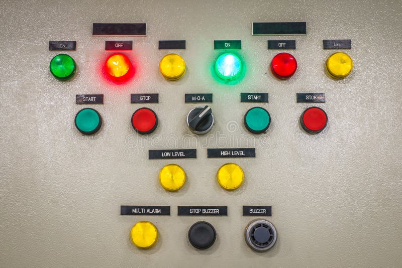 Panel de control eléctrico foto de archivo. Imagen de panel - 55292110