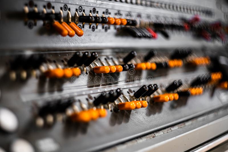 Panel De Control De Seguridad Militar Con Muchos Interruptores Imagen ...