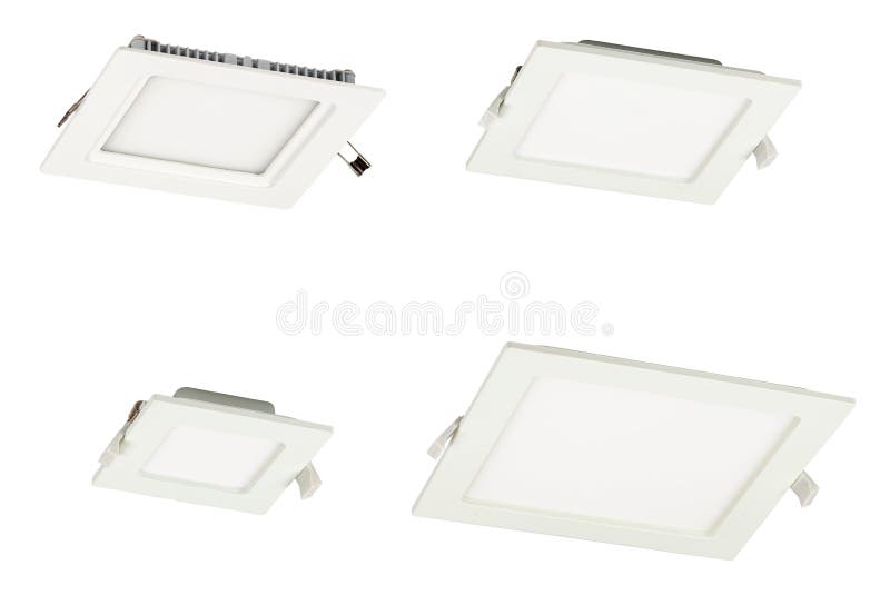 Panel De Luz Led Sobre Fondo Blanco Imagen de archivo - Imagen de ...