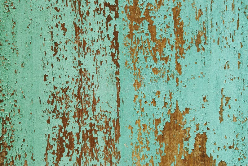 Panel De Madera Azul Turquesa Con Textura De Pintura Descascarada Foto ...