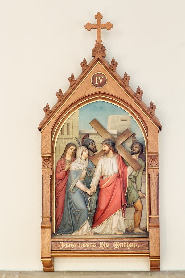 Panel Depicting One of the Stages of the Stations of the Cross Stock ...
