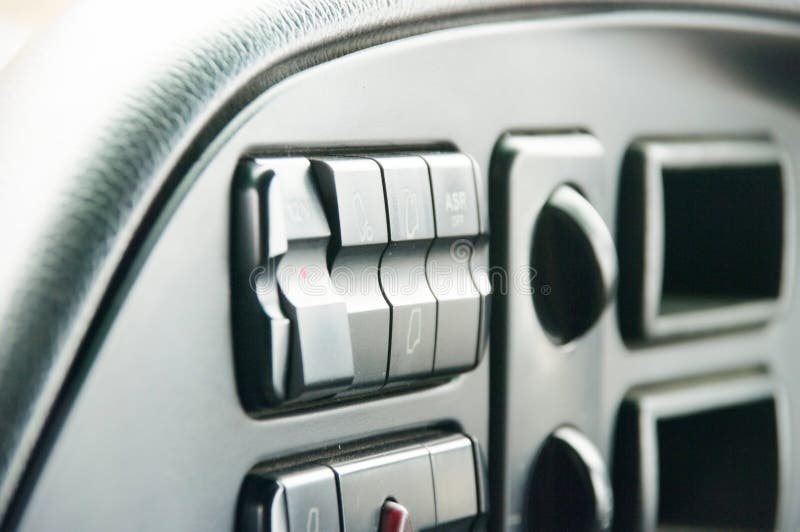The Panel of Devices of the Car Stock Image - Image of press, button ...