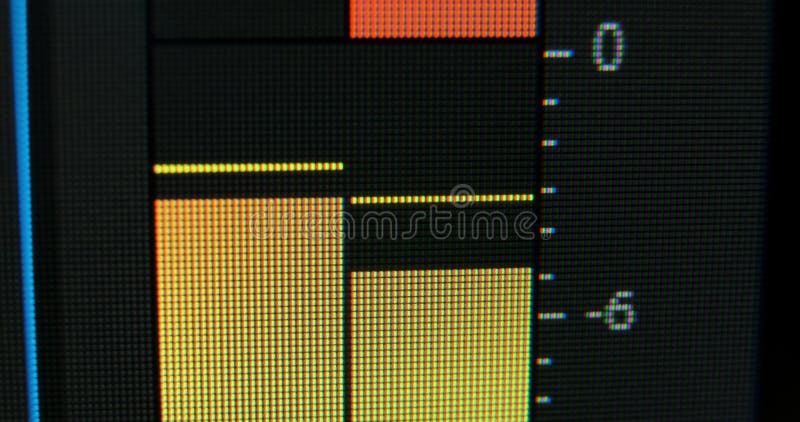 Digital Indicator Control Panels Show Channels Sound Level Stock Video ...