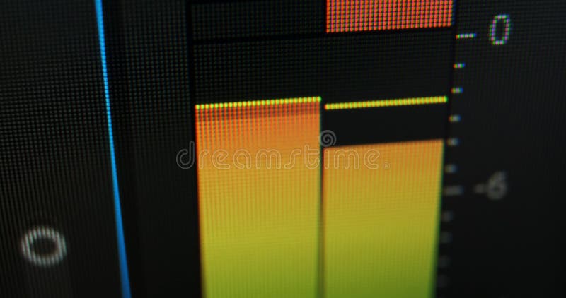 Digital Indicator Control Panels Show Channels Sound Level Stock Video ...