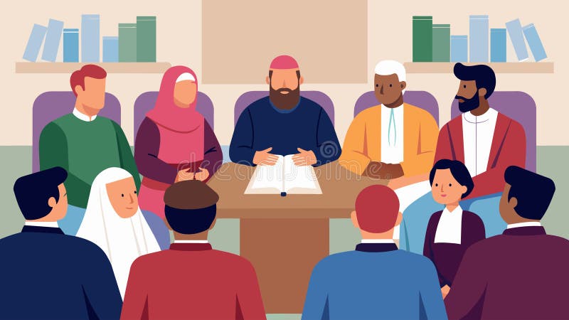 A Panel of Diverse Faith Leaders Sit at the Front of the Room Engaging ...