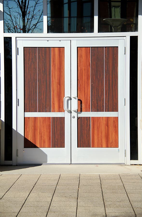 Panel Doors stock photo. Image of frame, handle, double - 62949562