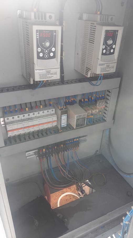 Panel Electric Pump Booster Engineringe Building Editorial Image ...