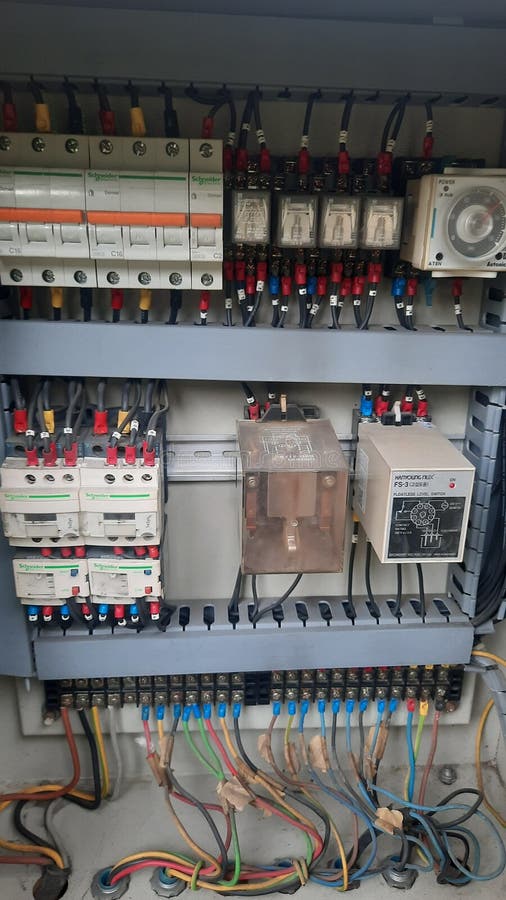 Electrical Pump of the Water Station Stock Photo - Image of motor ...