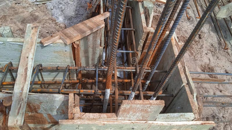 Panel Formwork for the Construction of a Beam Foundation Stock Image ...