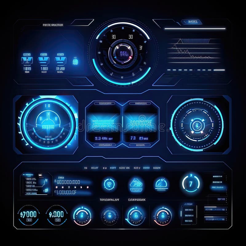 Design Hud Elements Ai Generated Stock Photo - Image of space, chinfo ...