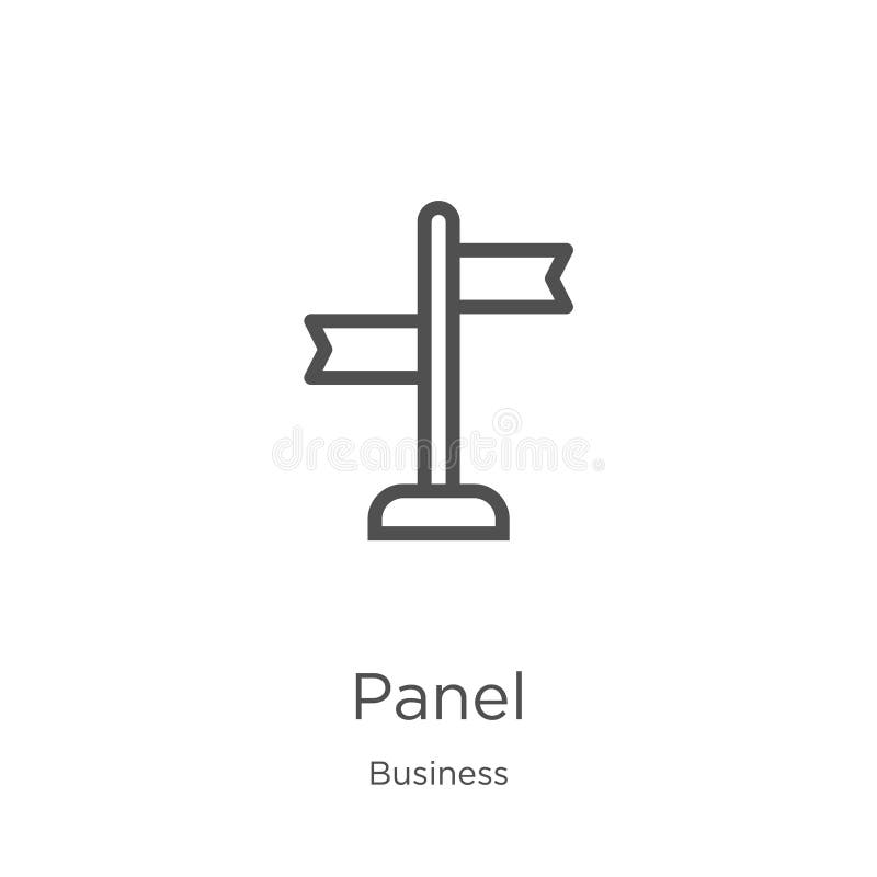 Panel Icon Vector from Business Collection. Thin Line Panel Outline ...