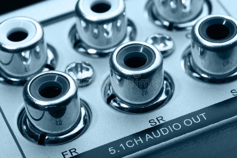 The Panel of Inputs Blue Color Stock Photo - Image of horizontal ...